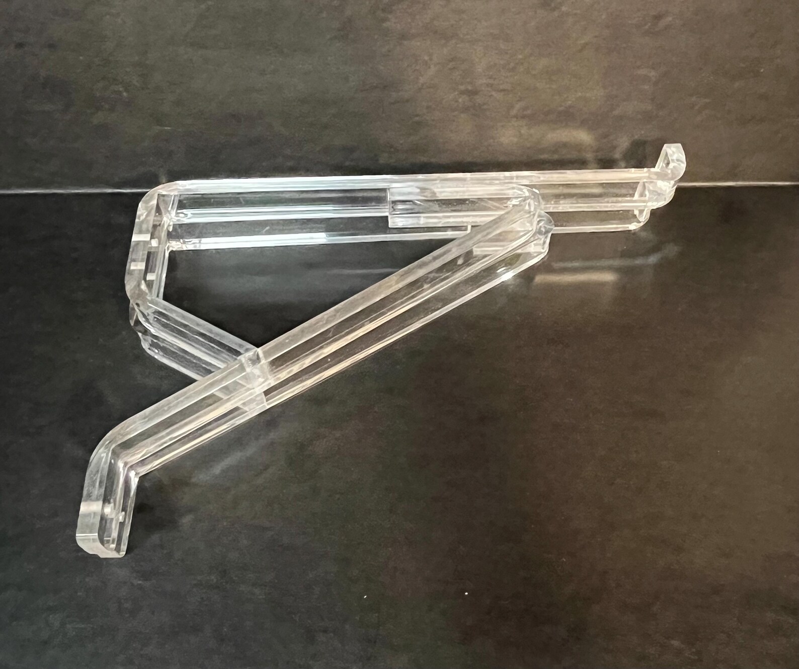Vintage Lucite Shelf Brackets, Pair - Etsy