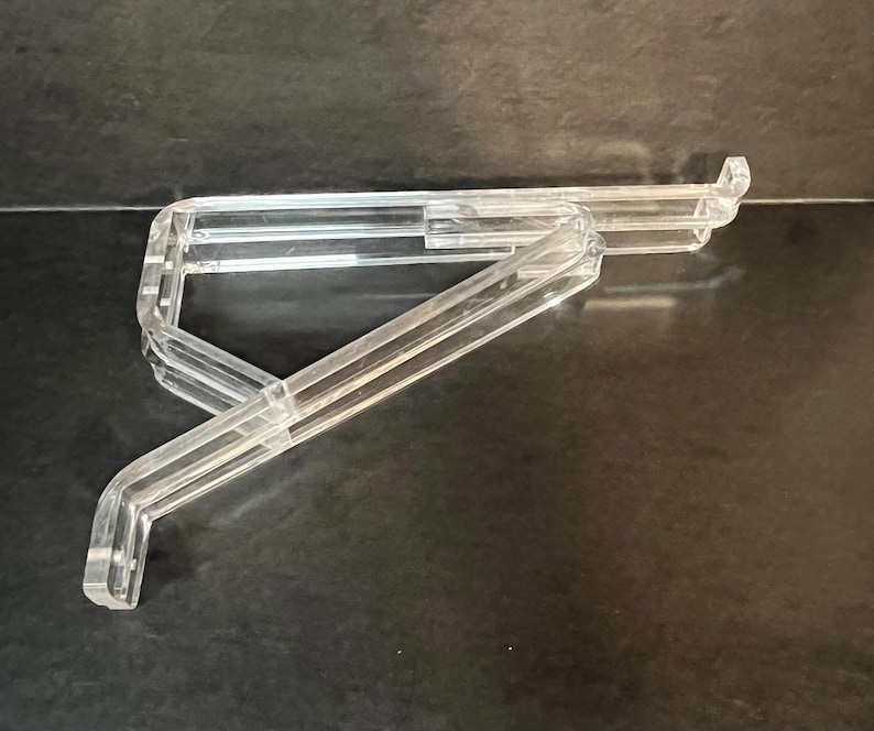 Vintage Lucite Shelf Brackets, Pair - Etsy