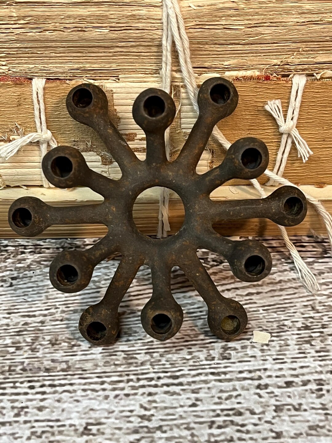 Vintage Denmark Dansk Designs Cast Iron Spider/starburst Candleholder ...