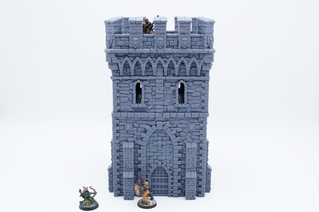 Witch Guard City Walls Tower Standalone Tabletop 28 Mm/32 Mm - Etsy