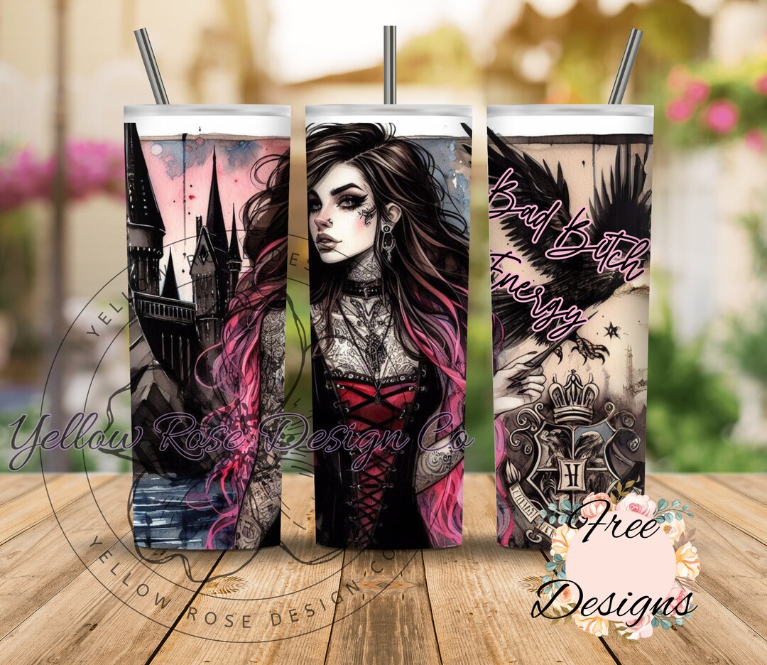 Bad Bitch Energy Tumbler Wrap, Wizard Tumbler Wrap, Hermione Granger ...