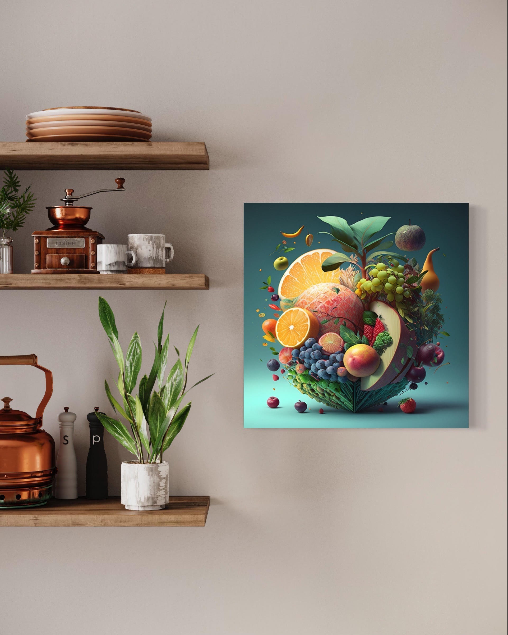 Pop Art Fruit Fruitopia Classroom Painting Multi Fruit Tree Fruit Tree ...