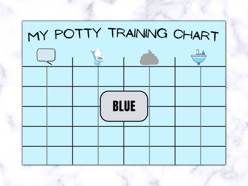 Printable Potty Training Chart, Potty Training Chart Boys and Girls ...