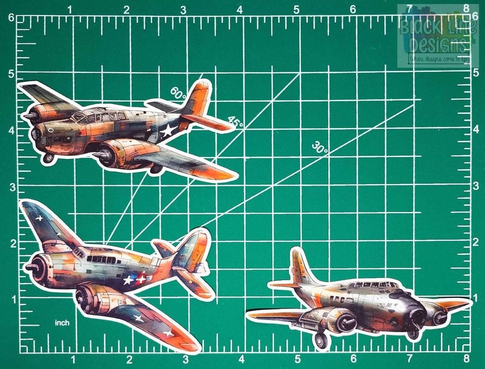 WW2 Historic Tank and Plane Stickers Military War Vehicle ...