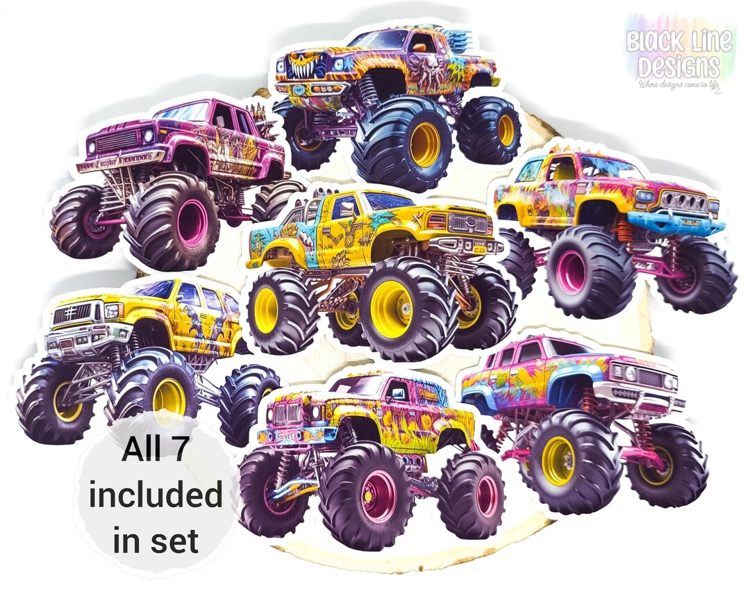 Monster Truck and Car Stickers | Demolition Derby Vehicles ...