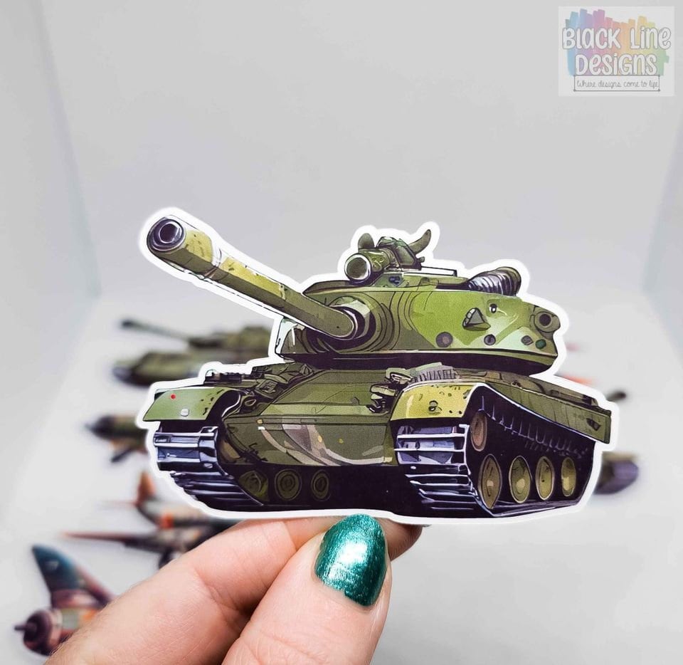 WW2 Historic Tank and Plane Stickers Military War Vehicle ...