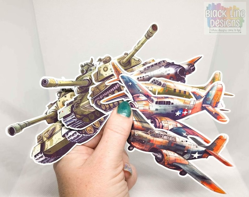 WW2 Historic Tank and Plane Stickers | Military War Vehicle ...
