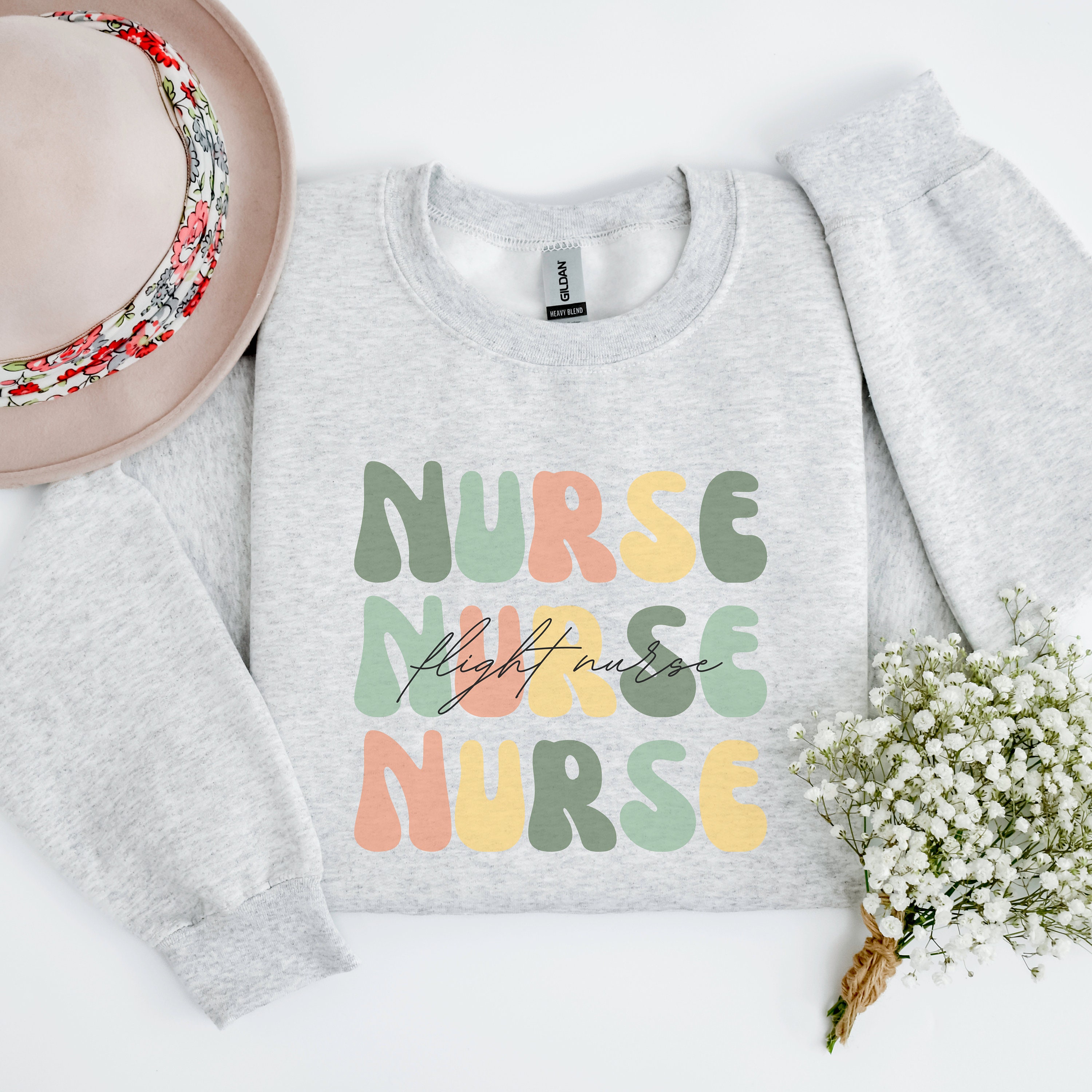 Flight Nurse, New Nurse Gift, Nurse Pullover Sweatshirt, Nursing School ...