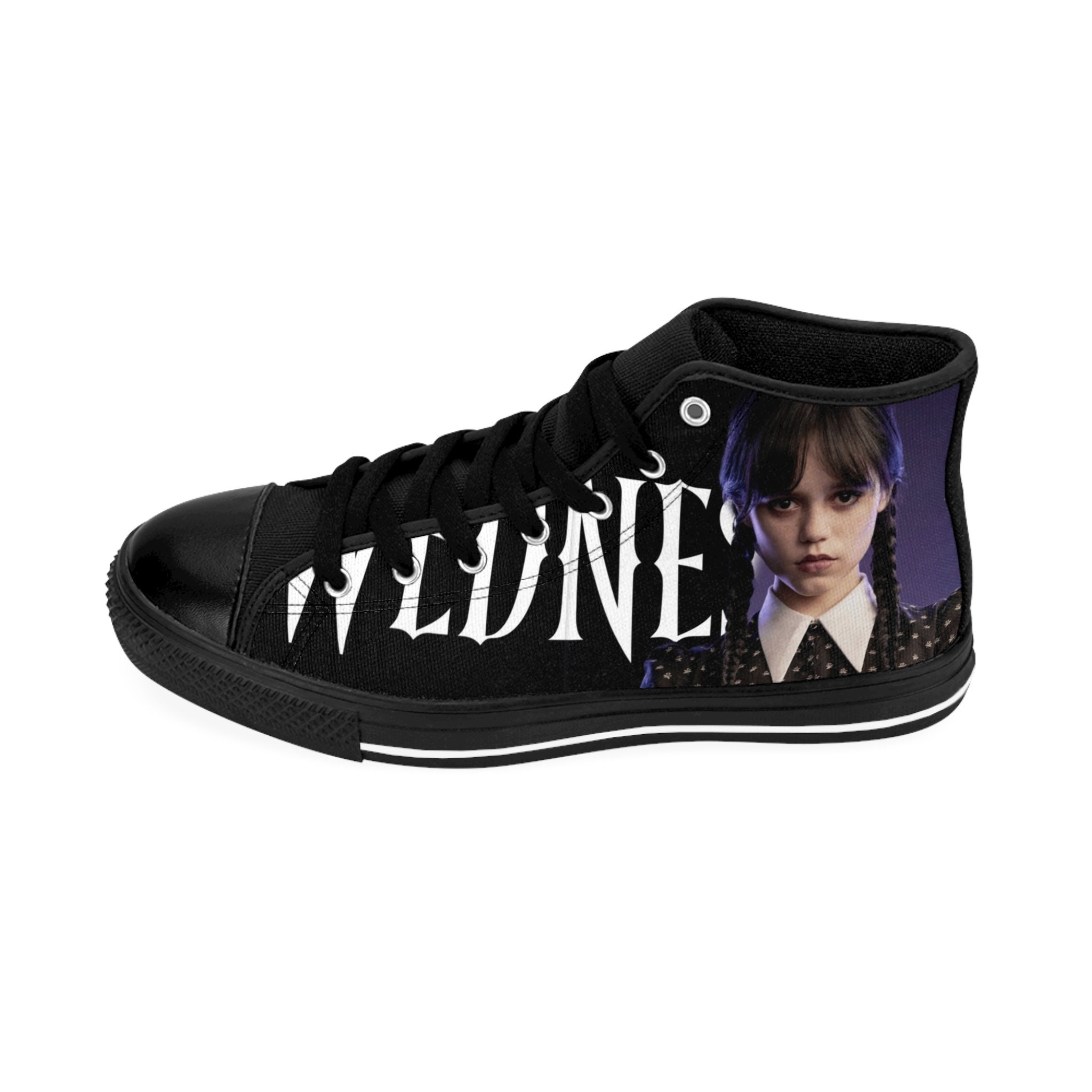 Wednesday addams, Wednesday addams Shoes, High Top Sneakers sold by ...