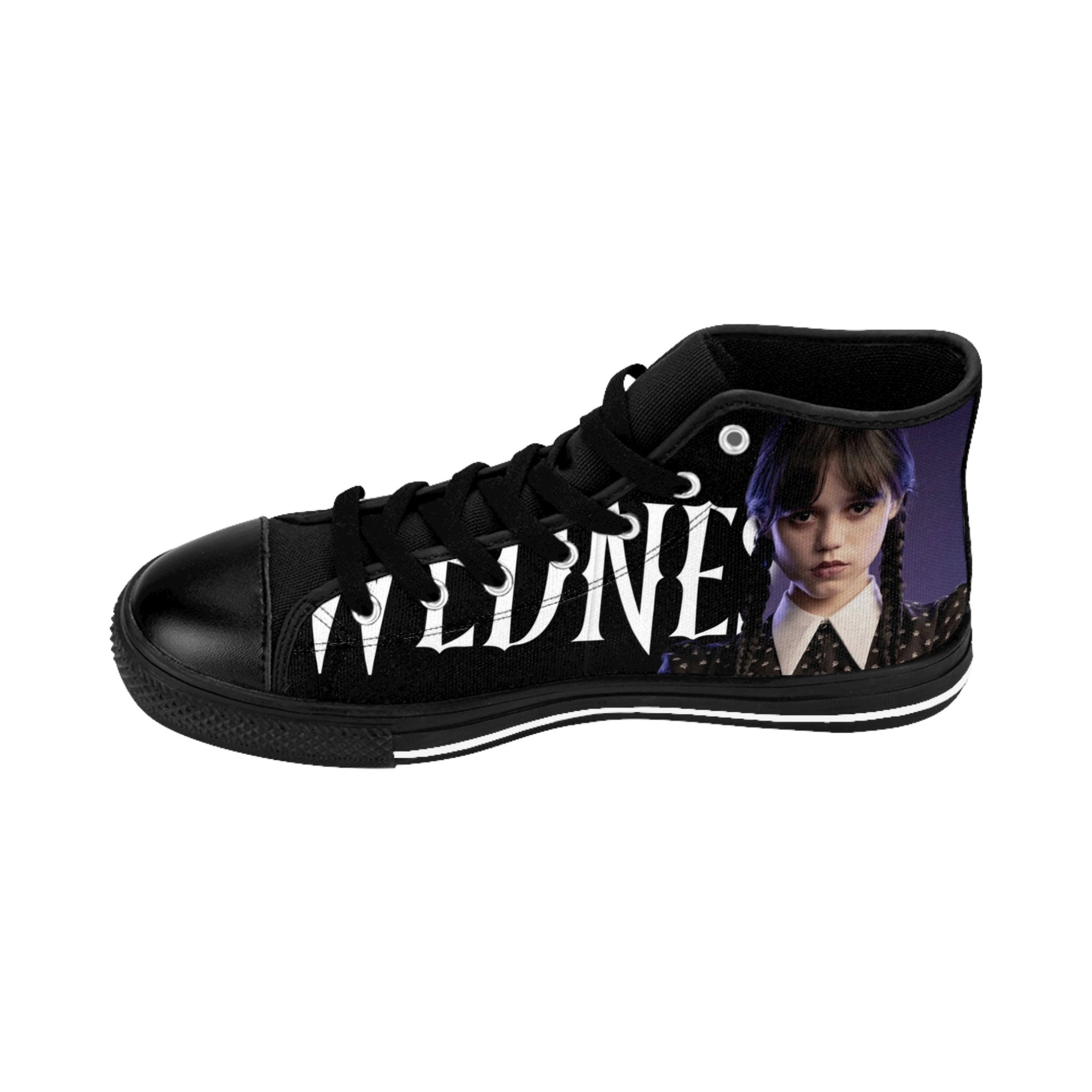 Wednesday addams, Wednesday addams Shoes, High Top Sneakers sold by ...