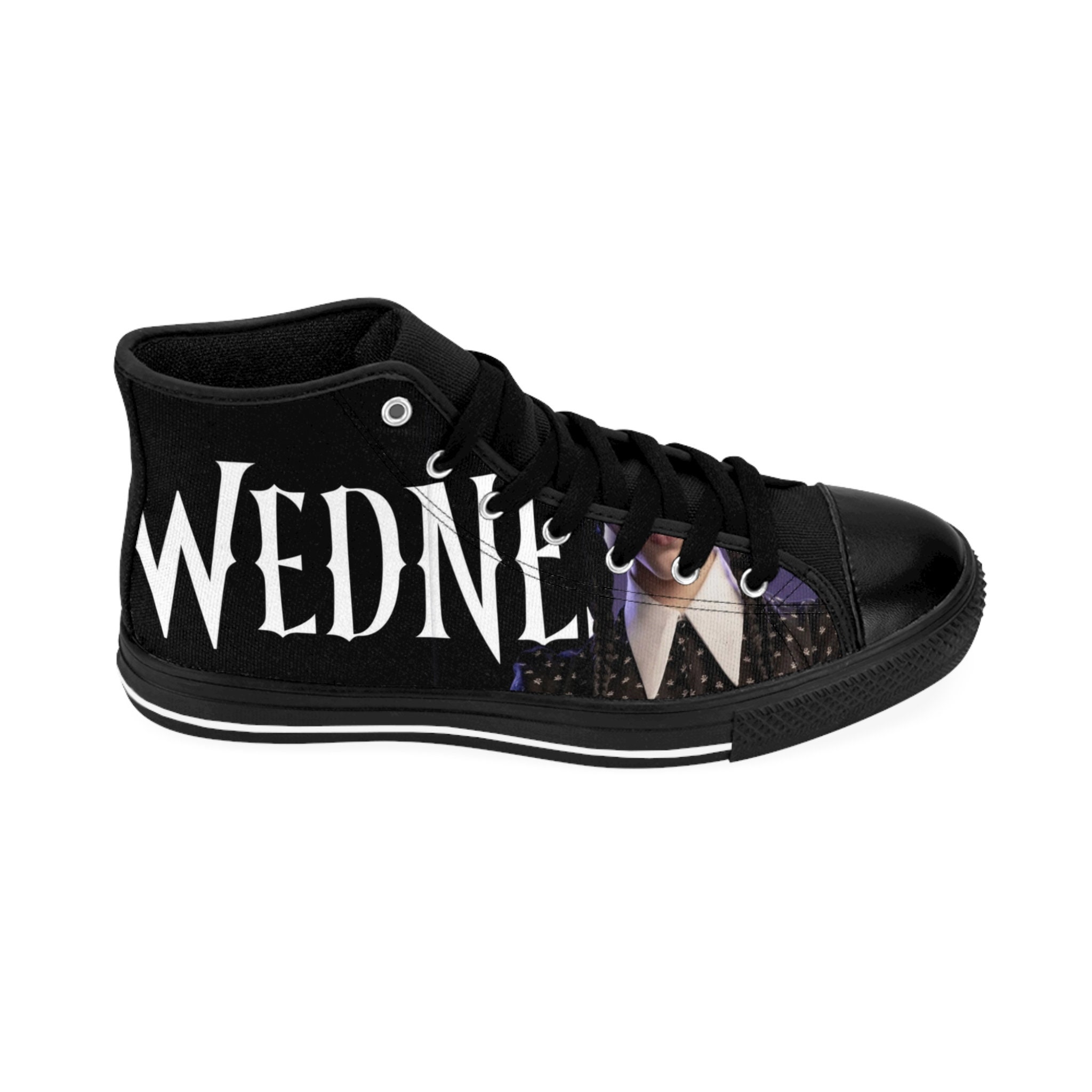 Wednesday addams, Wednesday addams Shoes, High Top Sneakers sold by ...