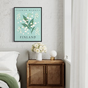 Finland National Flower, Finland Flower Market Art Print, Lily of the ...