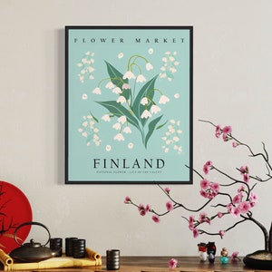 Finland National Flower, Finland Flower Market Art Print, Lily of the ...