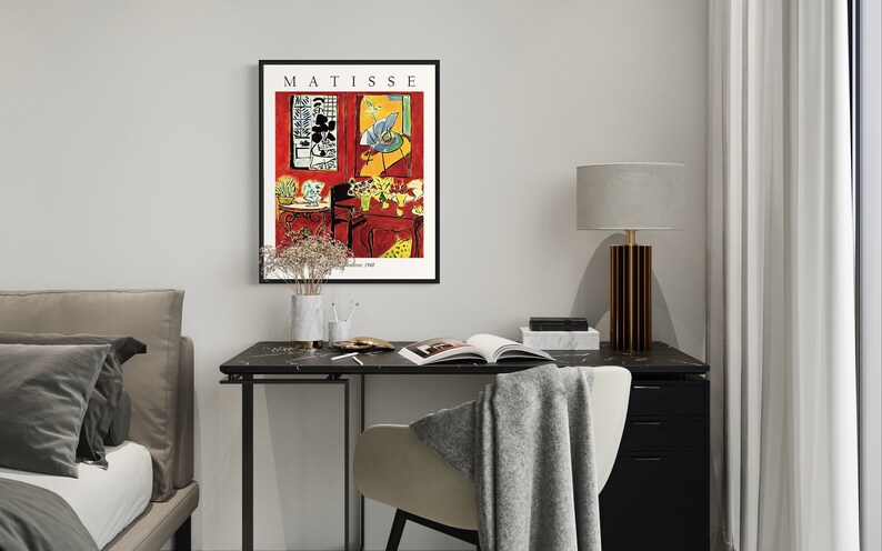 Henri Matisse - Large Red Interior, 1948 - Vintage Gallery Wall Art ...