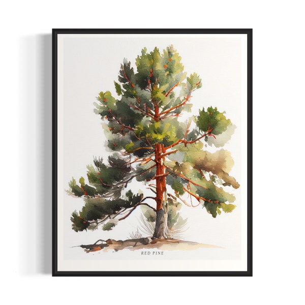 Pine Tree Vertical Wall Art - Etsy