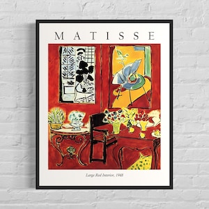 Henri Matisse - Large Red Interior, 1948 - Vintage Gallery Wall Art ...