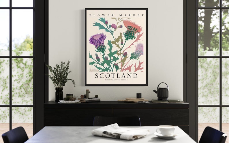 Scotland National Flower Scotland Flower Market Art Print - Etsy