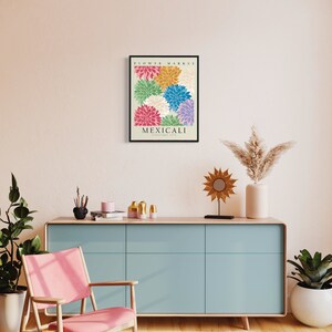 Mexicali Mexico Flower Market Art Print, Mexicali Flower Wall Art ...