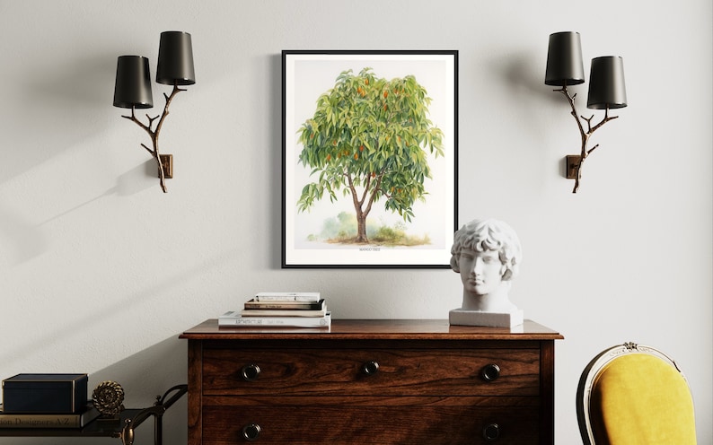Mango Tree Art Print Mango Tree Wall Art Poster - Etsy