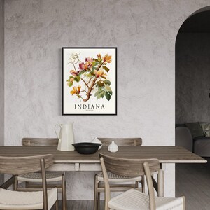 Indiana State Tree Art Print, Tulip Tree Wall Art, State Tree Symbol ...