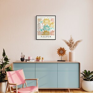 Nagpur India Flower Market Art Print, Lotus Flower Wall Art Poster - Etsy
