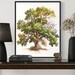 Oak Tree Art Print, Oak Tree Wall Art Poster - Etsy