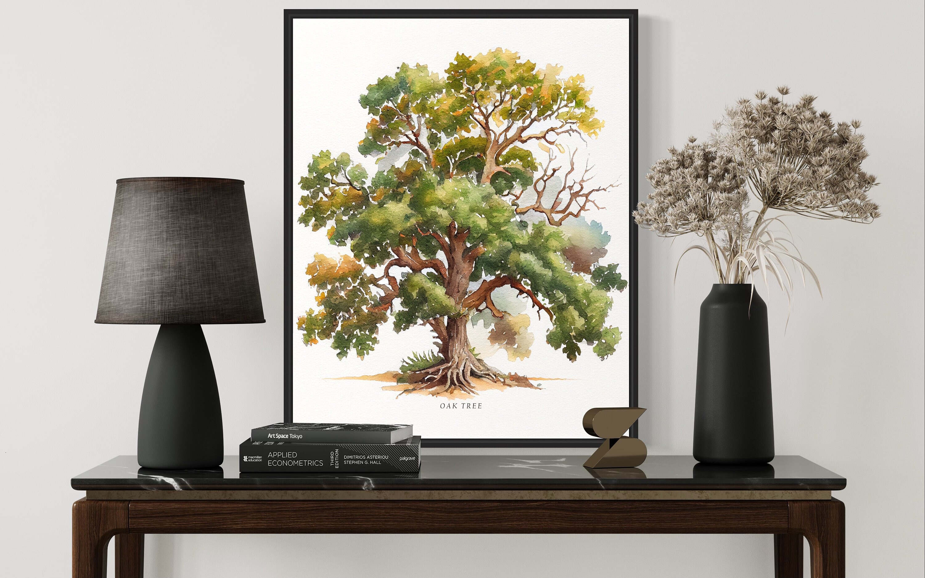 Oak Tree Art Print, Oak Tree Wall Art Poster - Etsy