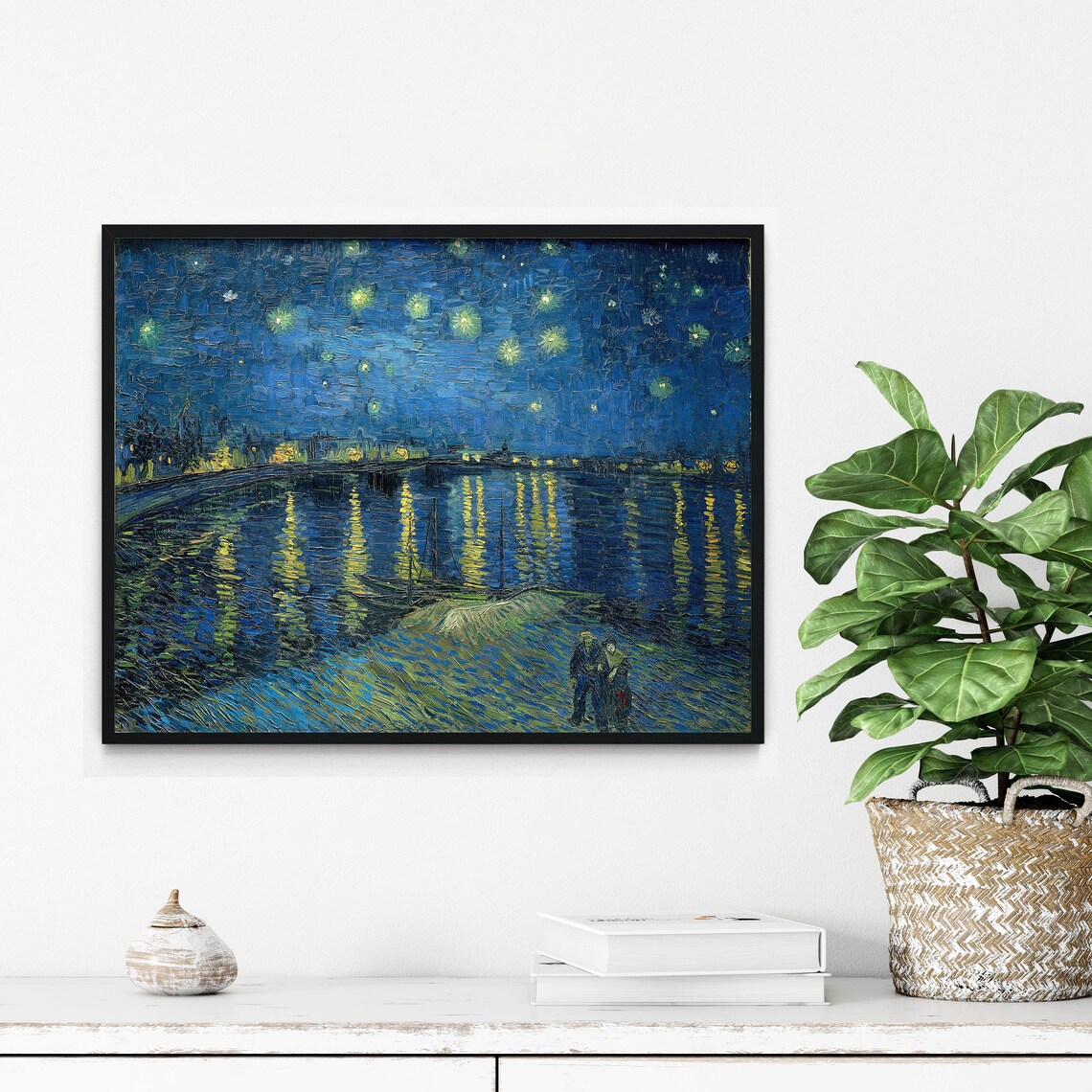 Vincent Van Gogh Poster Art Print - Starry Night Over the Rhone (1888 ...