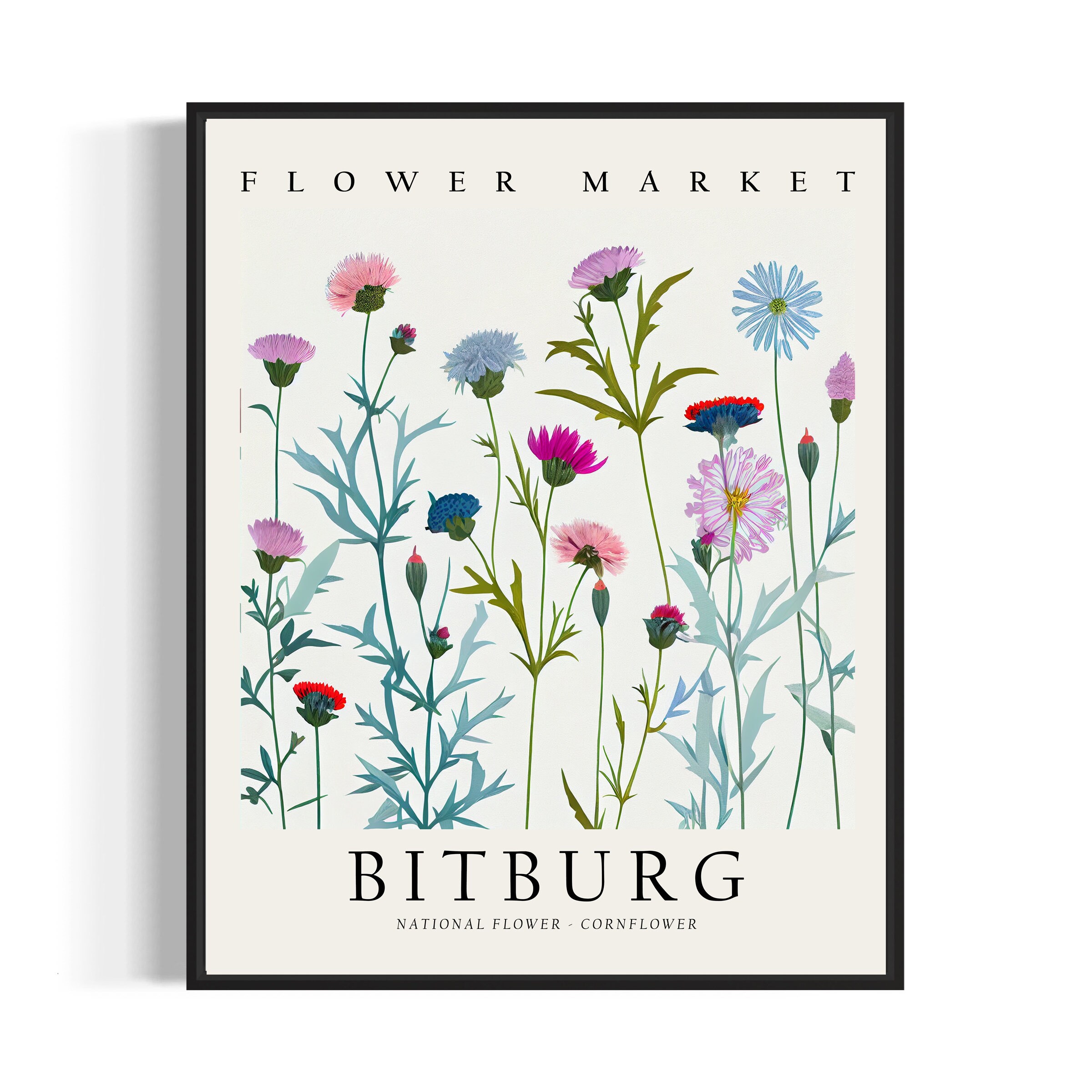 Bitburg Flower Germany Flower Market Art Print Hawaiian - Etsy