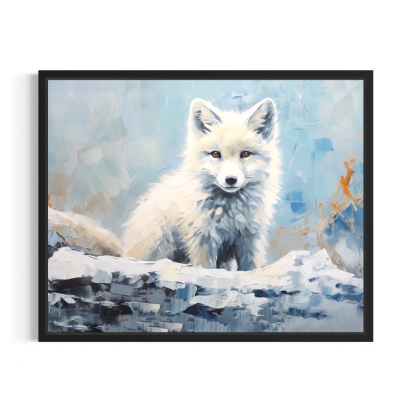 Artic Fox Painting - Etsy