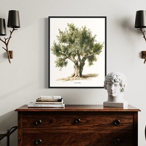 Olive Tree Art Print, Olive Tree Wall Art Poster - Etsy