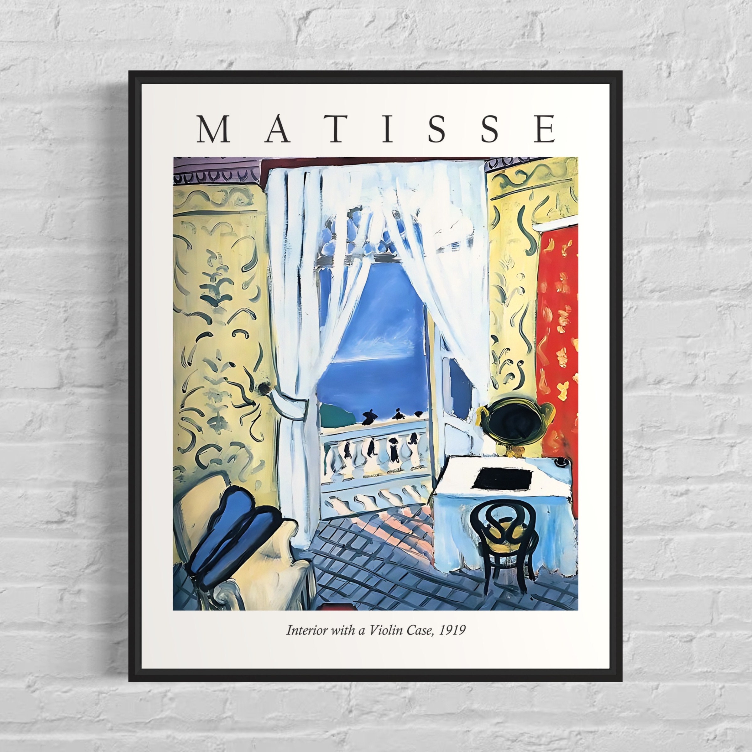 Henri Matisse - Interior With a Violin Case, 1919 - Vintage Gallery ...