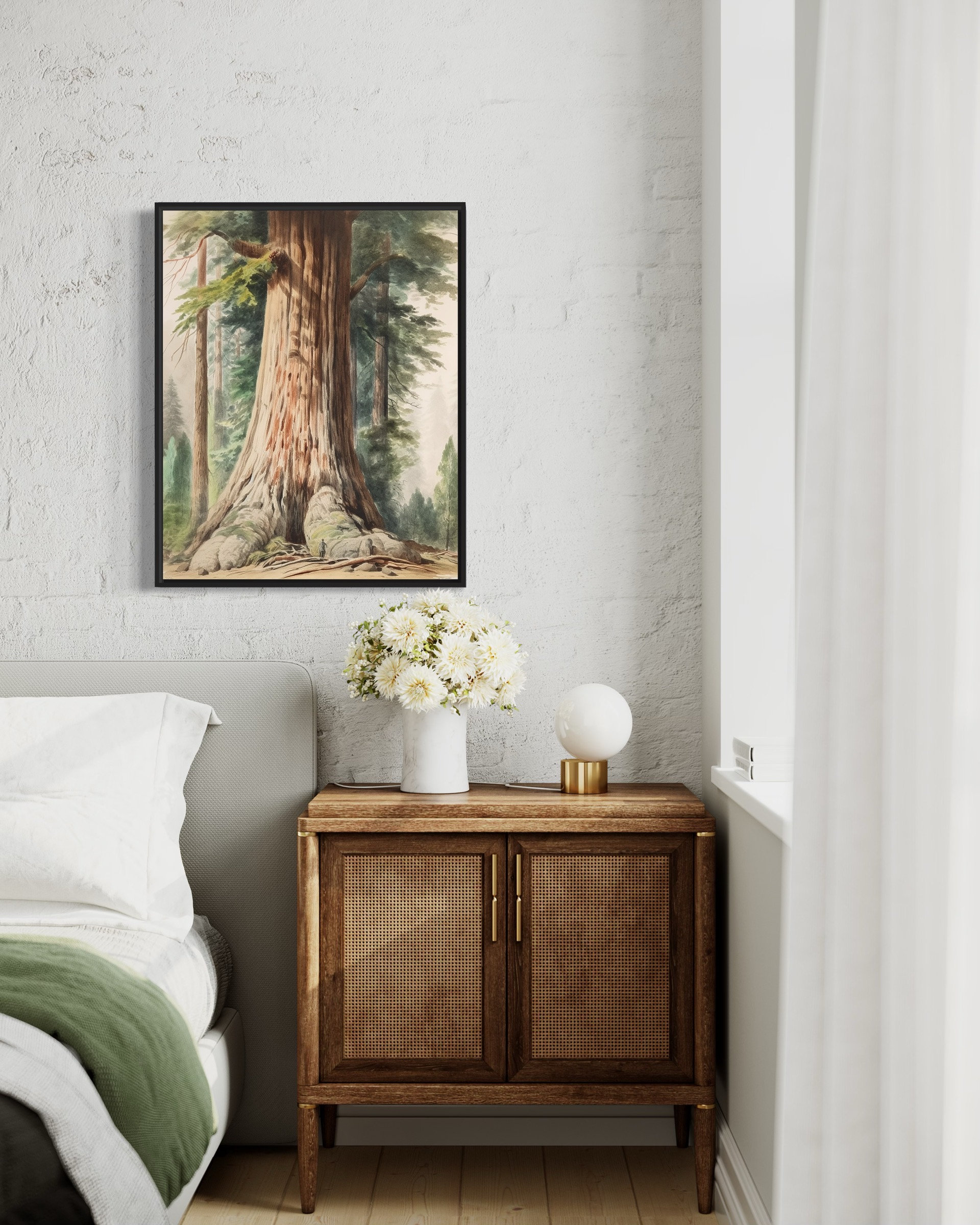 Giant Redwood Tree Art Print Giant Redwood Tree Wall Art - Etsy