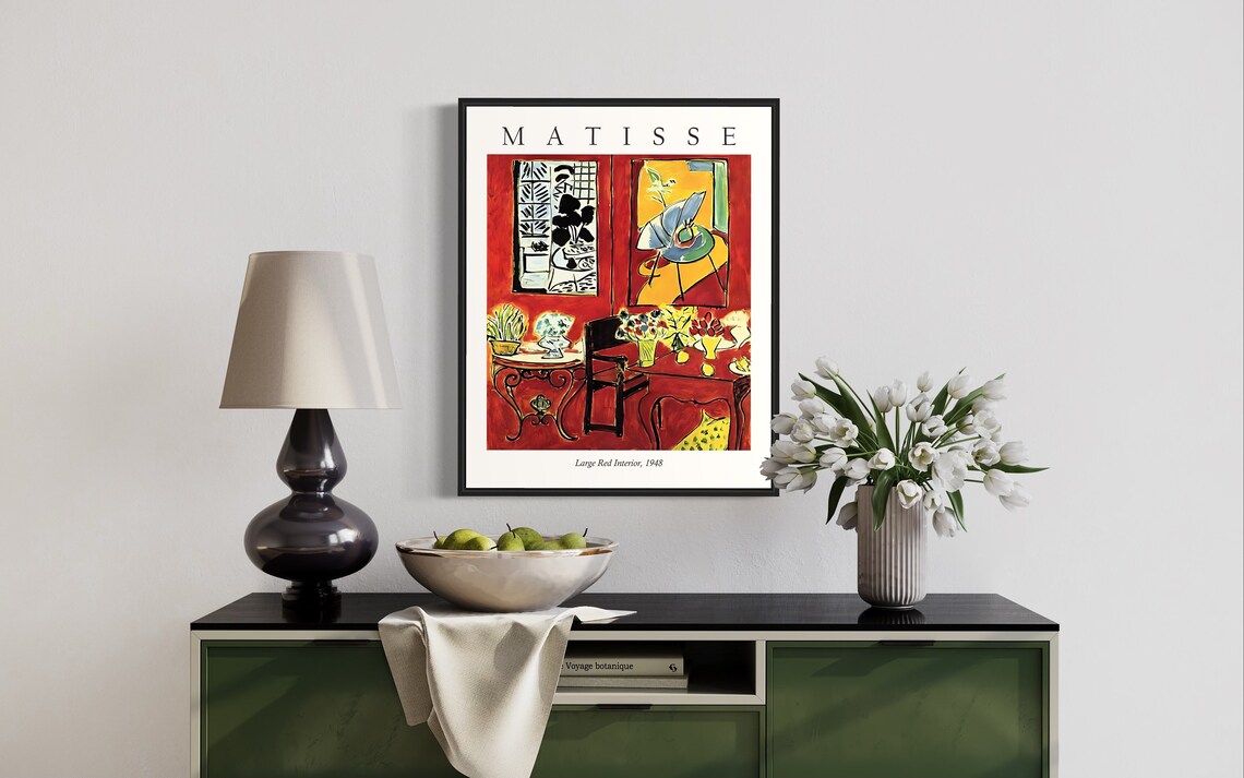 Henri Matisse - Large Red Interior, 1948 - Vintage Gallery Wall Art ...