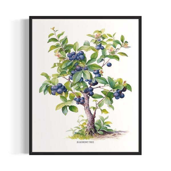 Blueberry Painting - Etsy