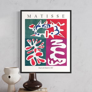 Henri Matisse - Panel With Mask, 1947 - Vintage Gallery Wall Art ...