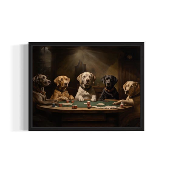Labrador Retriever Playing Cards