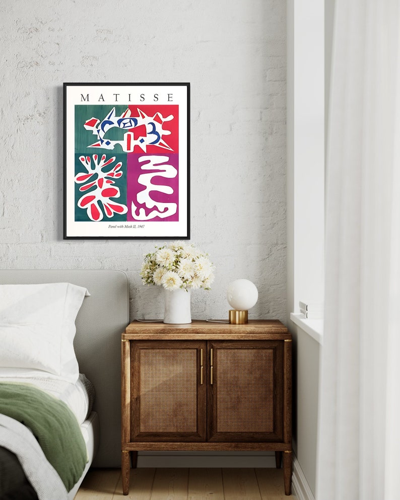 Henri Matisse Panel With Mask 1947 Vintage Gallery Wall - Etsy