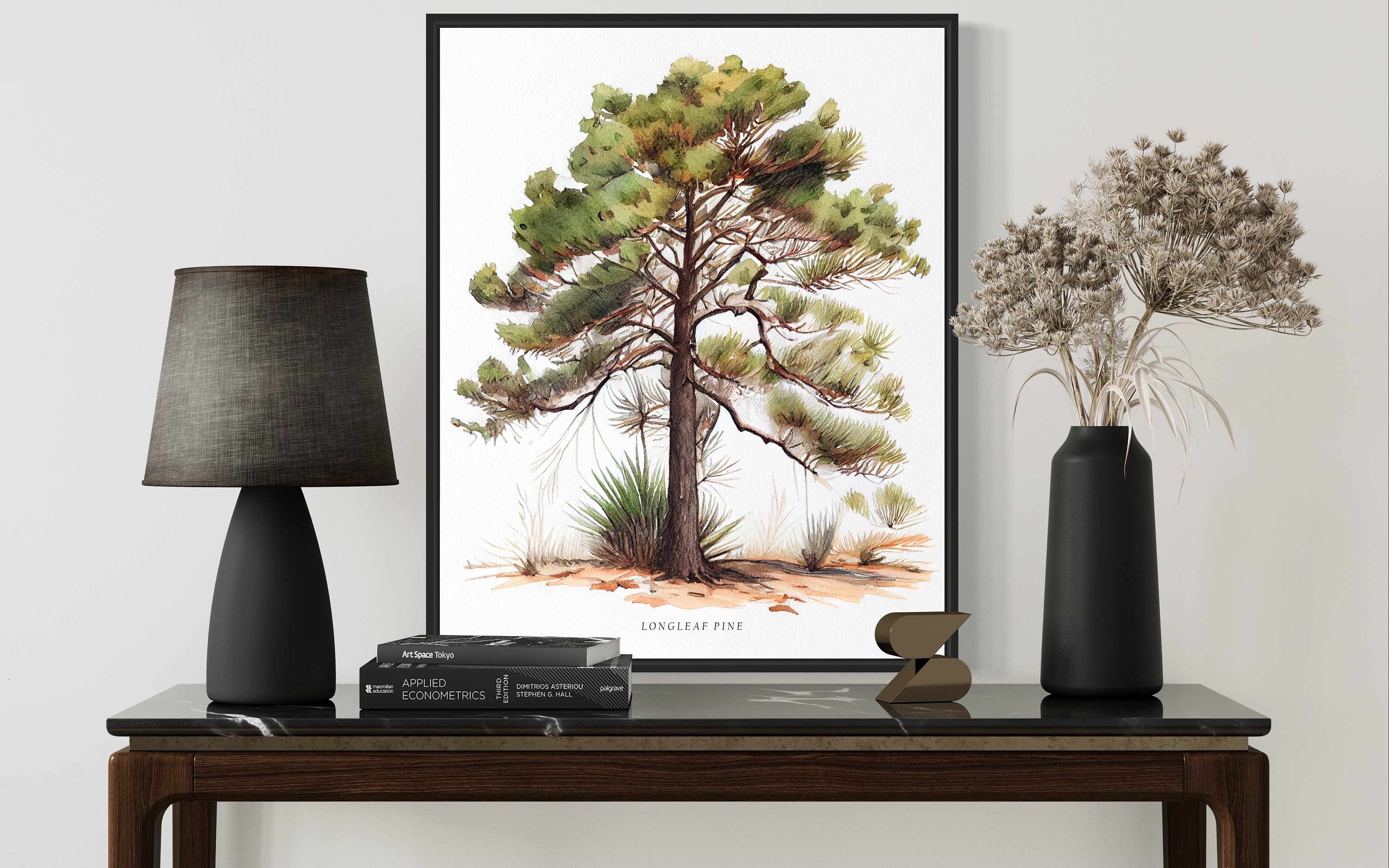 Longleaf Pine Tree Art Print, Longleaf Pine Tree Wall Art Poster - Etsy