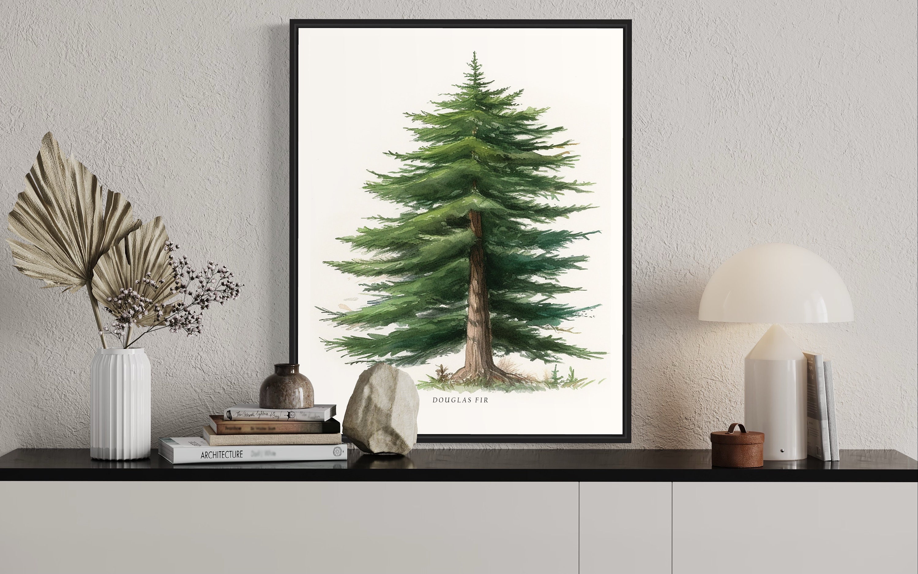 Douglas Fir Tree Art Print, Douglas Fir Tree Wall Art Poster - Etsy