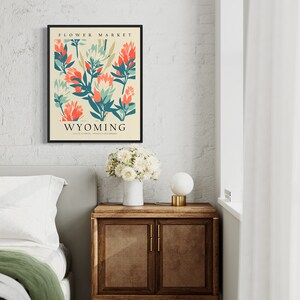 Wyoming State Flower, Wyoming Flower Market Art Print, Indian ...