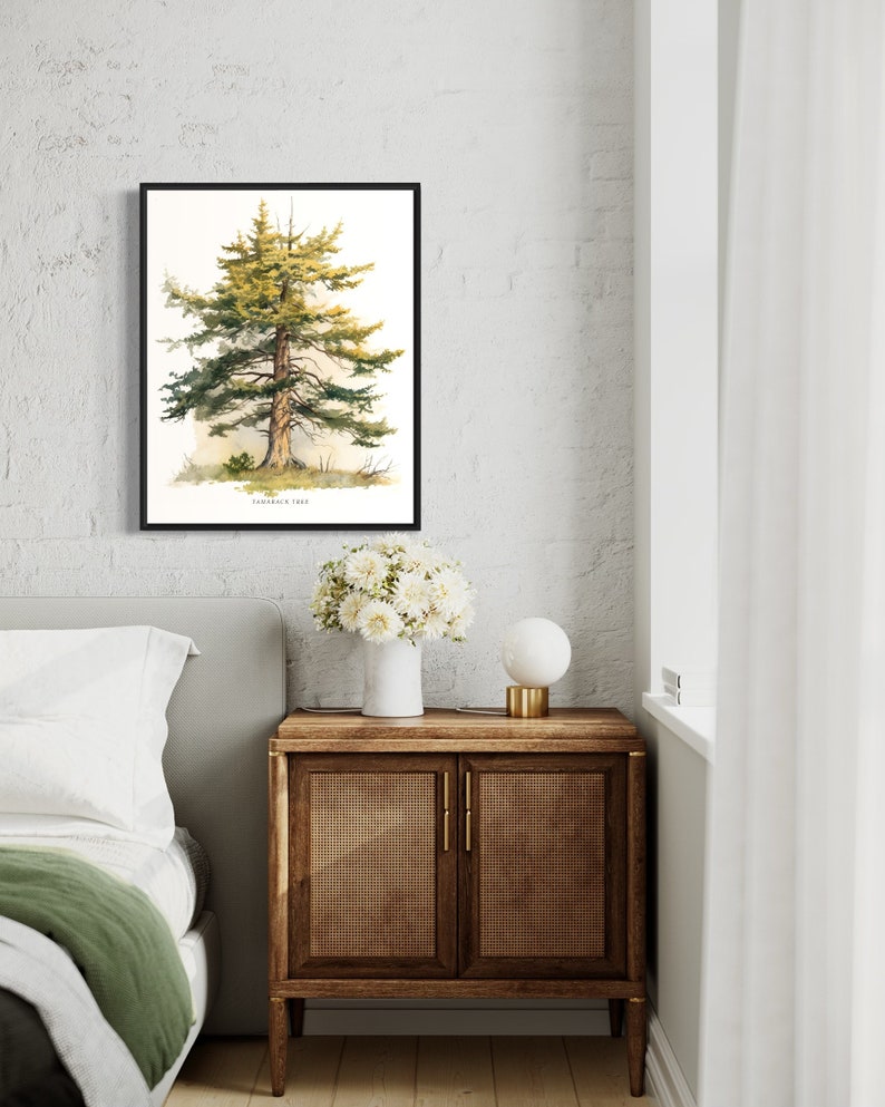 Tamarack Tree Art Print, Tamarack Tree Wall Art Poster - Etsy