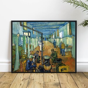 Vincent Van Gogh Poster Art Print - Ward in the Hospital in Arles - Vintage Gallery Wall Art ...