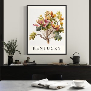 Kentucky State Tree Art Print, Tulip Tree Wall Art, State Tree Symbol ...