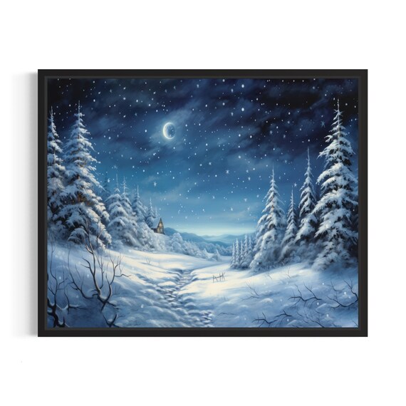 Moon Snow Art