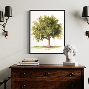 Apple Tree Art Print, Apple Tree Wall Art Poster - Etsy