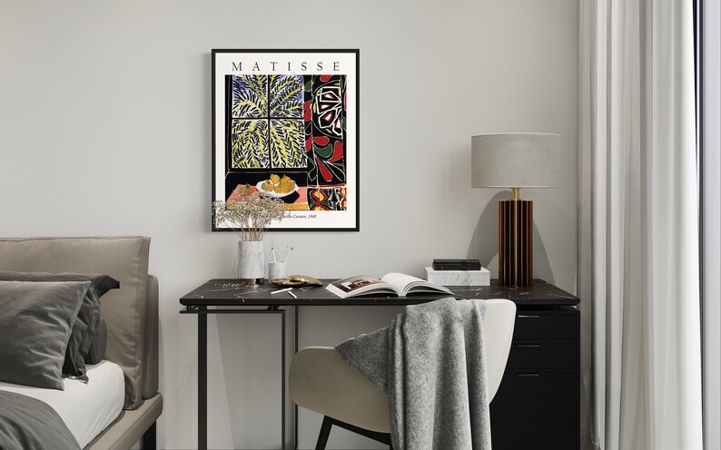 Henri Matisse Interior With Egyptian Curtain 1948 Vintage - Etsy