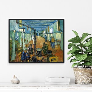 Vincent Van Gogh Poster Art Print - Ward in the Hospital in Arles - Vintage Gallery Wall Art ...