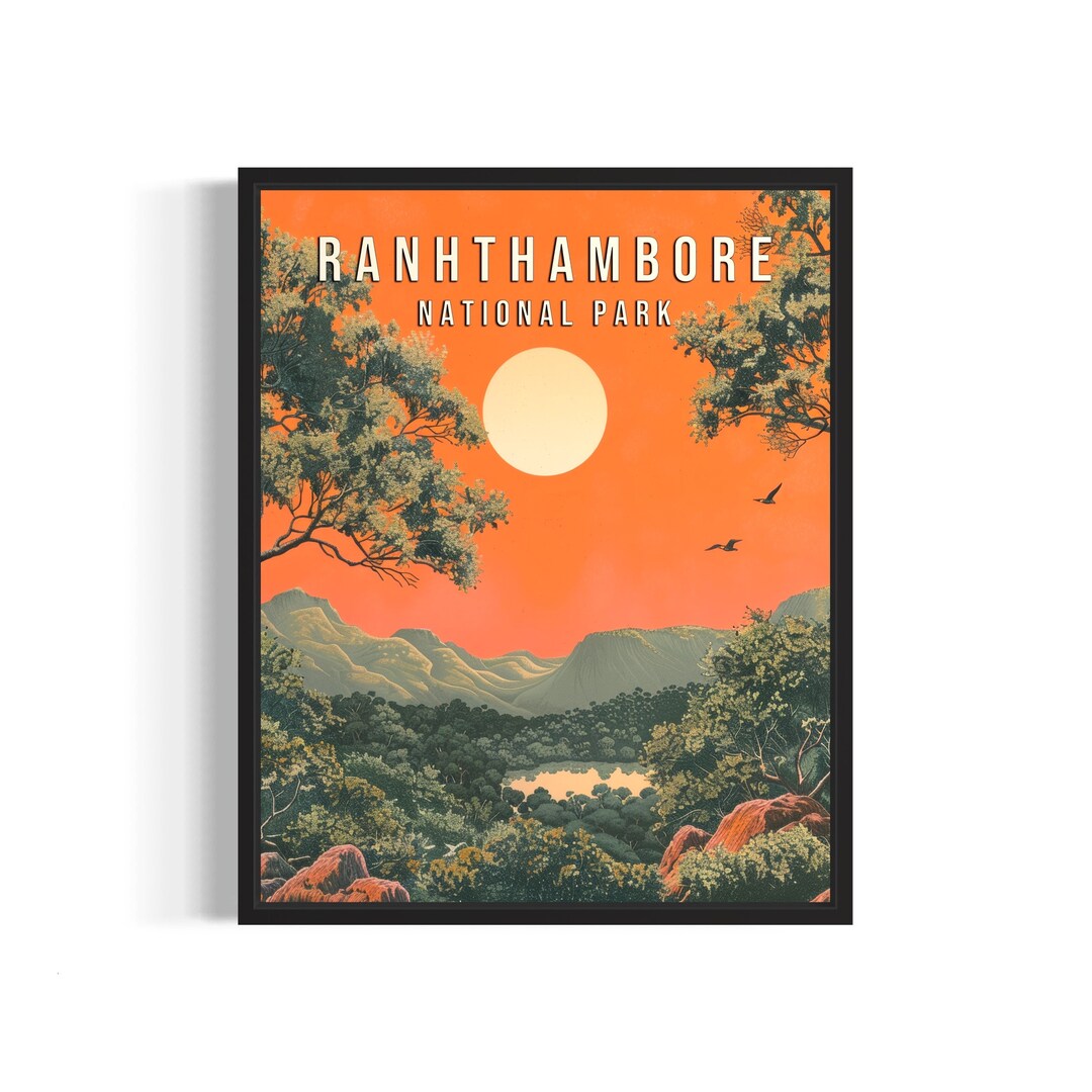 Ranthambore National Park Art Print Poster - Etsy