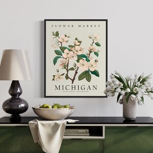 Michigan State Flower, Michigan Flower Market Art Print, Apple Blossom ...